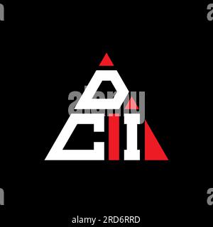 DCI triangle letter logo design with triangle shape. DCI triangle logo ...