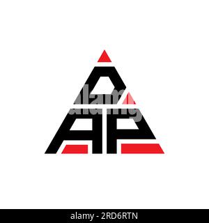 DAP triangle letter logo design with triangle shape. DAP triangle logo ...