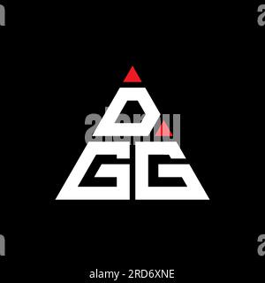 DGG triangle letter logo design with triangle shape. DGG triangle logo ...