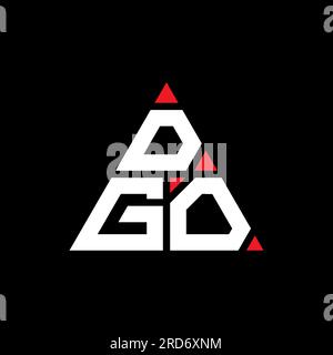 DGO triangle letter logo design with triangle shape. DGO triangle logo ...