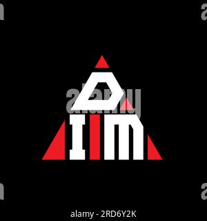 DIM letter logo design with polygon shape. DIM polygon and cube shape ...