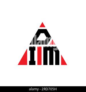 DIM letter logo design with polygon shape. DIM polygon and cube shape ...