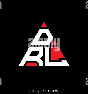 DRL triangle letter logo design with triangle shape. DRL triangle logo ...
