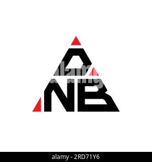 DNB triangle letter logo design with triangle shape. DNB triangle logo ...