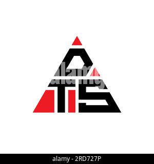 DTS triangle letter logo design with triangle shape. DTS triangle logo ...