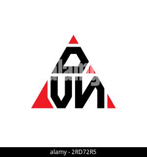DVN triangle letter logo design with triangle shape. DVN triangle logo ...