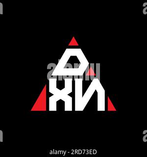 DXN triangle letter logo design with triangle shape. DXN triangle logo ...