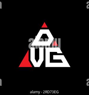 DVG triangle letter logo design with triangle shape. DVG triangle logo ...