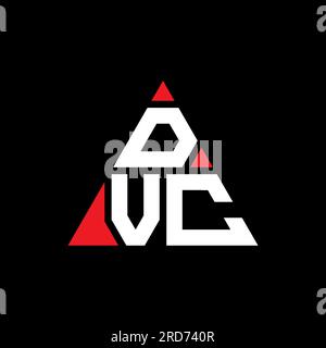 DVC triangle letter logo design with triangle shape. DVC triangle logo ...