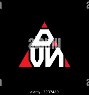 DVN triangle letter logo design with triangle shape. DVN triangle logo ...