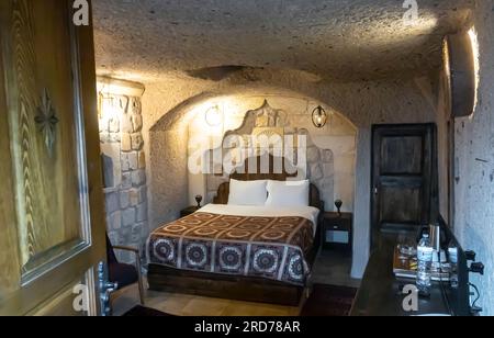 Cave hotel room in Vigor Hotel Cappadocia Uçhisar/Nevşehir Turkey Stock ...