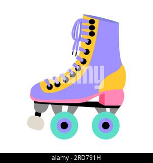 roller skates retro isolated icon vector illustration design Stock ...