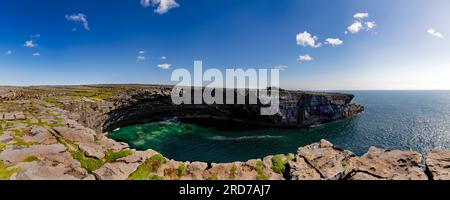 The Black Fort, Inis Mór, Aran Islands, County Galway Stock Photo - Alamy