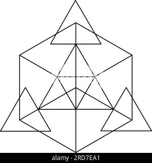 Scared geometry background. vector illustration Stock Vector Image ...