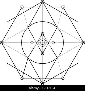 Scared geometry background. vector illustration Stock Vector Image ...