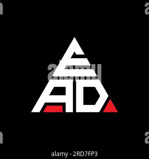 EAD triangle letter logo design with triangle shape. EAD triangle logo ...