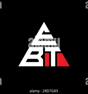 EBT triangle letter logo design with triangle shape. EBT triangle logo ...