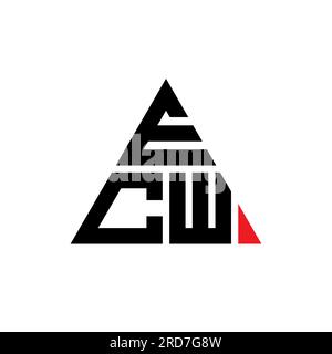 ECW logo. ECW letter. ECW letter logo design. Initials ECW logo linked ...