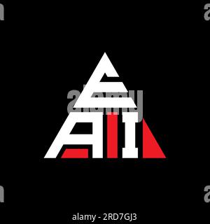 EAI letter logo design with polygon shape. EAI polygon and cube shape ...