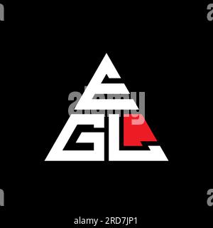 EGL triangle letter logo design with triangle shape. EGL triangle logo ...