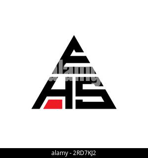 EHS letter logo design with polygon shape. EHS polygon and cube shape ...