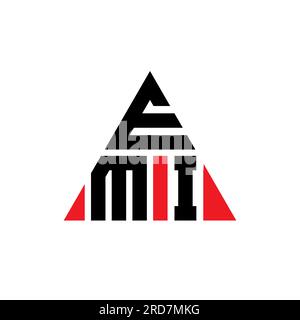 EMI triangle letter logo design with triangle shape. EMI triangle logo ...