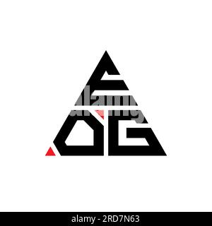 EOG triangle letter logo design with triangle shape. EOG triangle logo ...