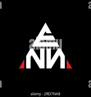 ENN triangle letter logo design with triangle shape. ENN triangle logo ...