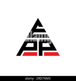 EPP triangle letter logo design with triangle shape. EPP triangle logo ...