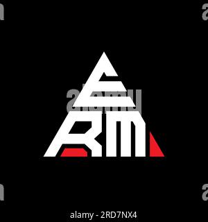 ERM triangle letter logo design with triangle shape. ERM triangle logo ...