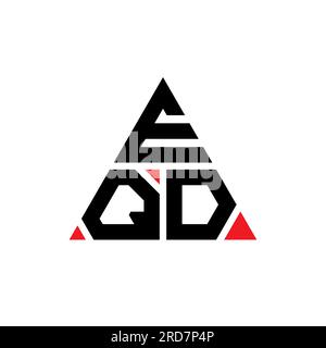 EQD letter logo design with polygon shape. EQD polygon and cube shape ...