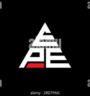 EPE triangle letter logo design with triangle shape. EPE triangle logo ...