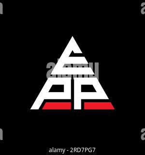 EPP triangle letter logo design with triangle shape. EPP triangle logo ...