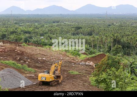 Malepunyo Mountain Range, Philippines. July 19, 2023 : To go to school ...