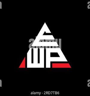 EWP triangle letter logo design with triangle shape. EWP triangle logo ...