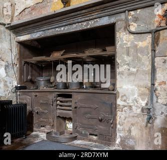 View of the Kitchen at Calke Abbey Derbyshire Stock Photo - Alamy