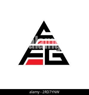 FFG triangle letter logo design with triangle shape. FFG triangle logo ...