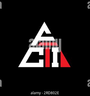 FCI triangle letter logo design with triangle shape. FCI triangle logo ...