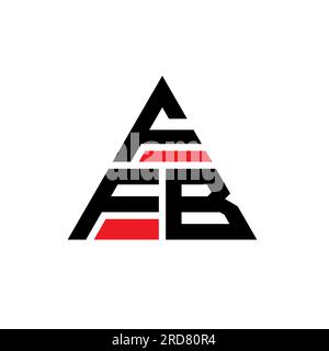 FFB triangle letter logo design with triangle shape. FFB triangle logo ...