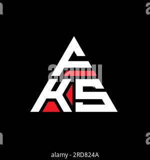 FKS letter logo design with polygon shape. FKS polygon and cube shape ...