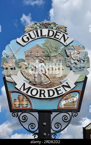 Village Sign, Guilden Morden, Cambridgeshire Stock Photo - Alamy