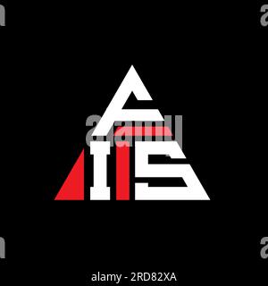 FIS triangle letter logo design with triangle shape. FIS triangle logo ...