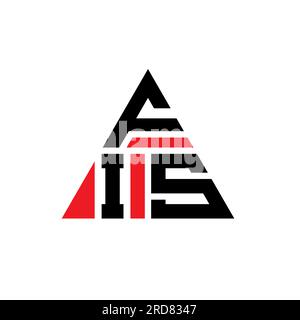 FIS triangle letter logo design with triangle shape. FIS triangle logo ...