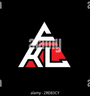 FKL triangle letter logo design with triangle shape. FKL triangle logo ...