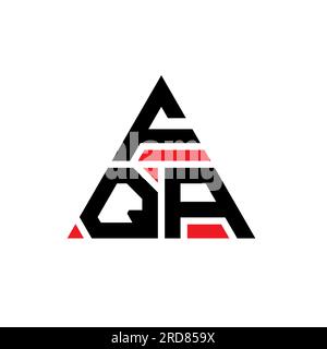 FQA triangle letter logo design with triangle shape. FQA triangle logo ...
