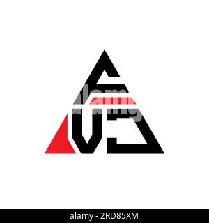FVJ letter logo design with polygon shape. FVJ polygon and cube shape ...