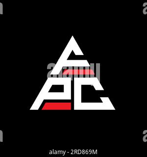 FPC triangle letter logo design with triangle shape. FPC triangle logo ...