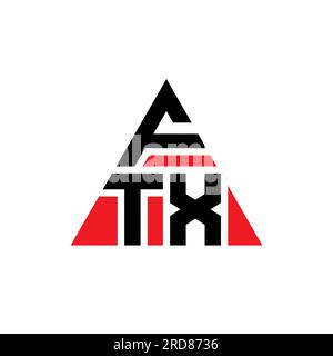 FTX triangle letter logo design with triangle shape. FTX triangle logo ...