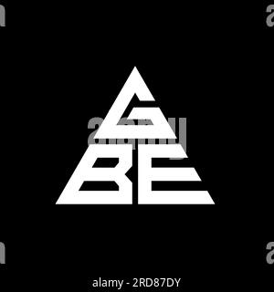 GBE triangle letter logo design with triangle shape. GBE triangle logo ...