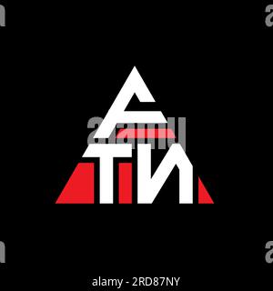 FTN triangle letter logo design with triangle shape. FTN triangle logo ...
